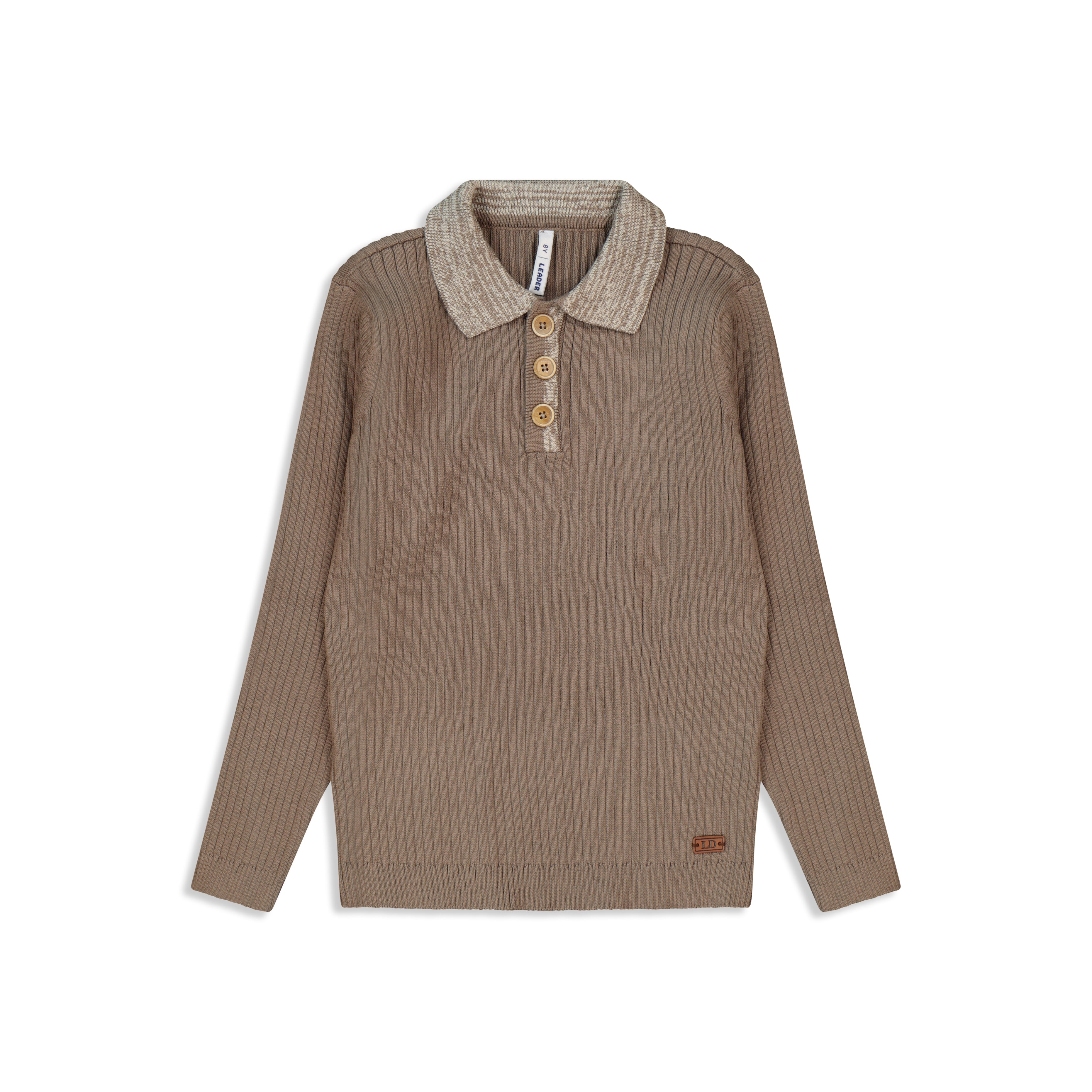 Ribbed knit with collar – Leaderkids