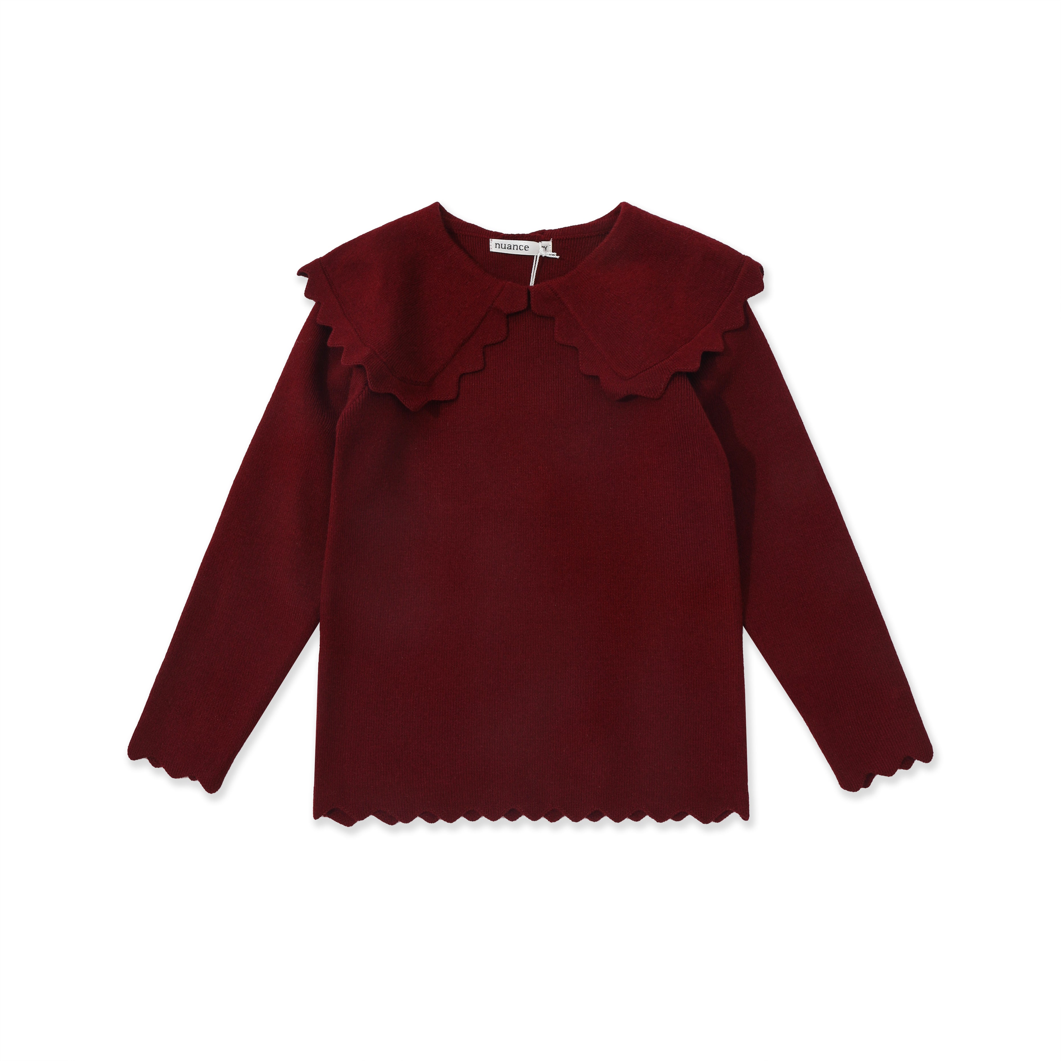 Scallop Collar Knit Top 048 – Leaderkids